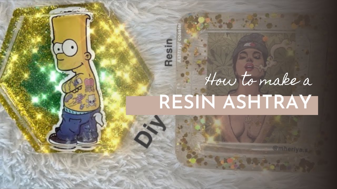 Diy resin ashtray/ coaster - YouTube