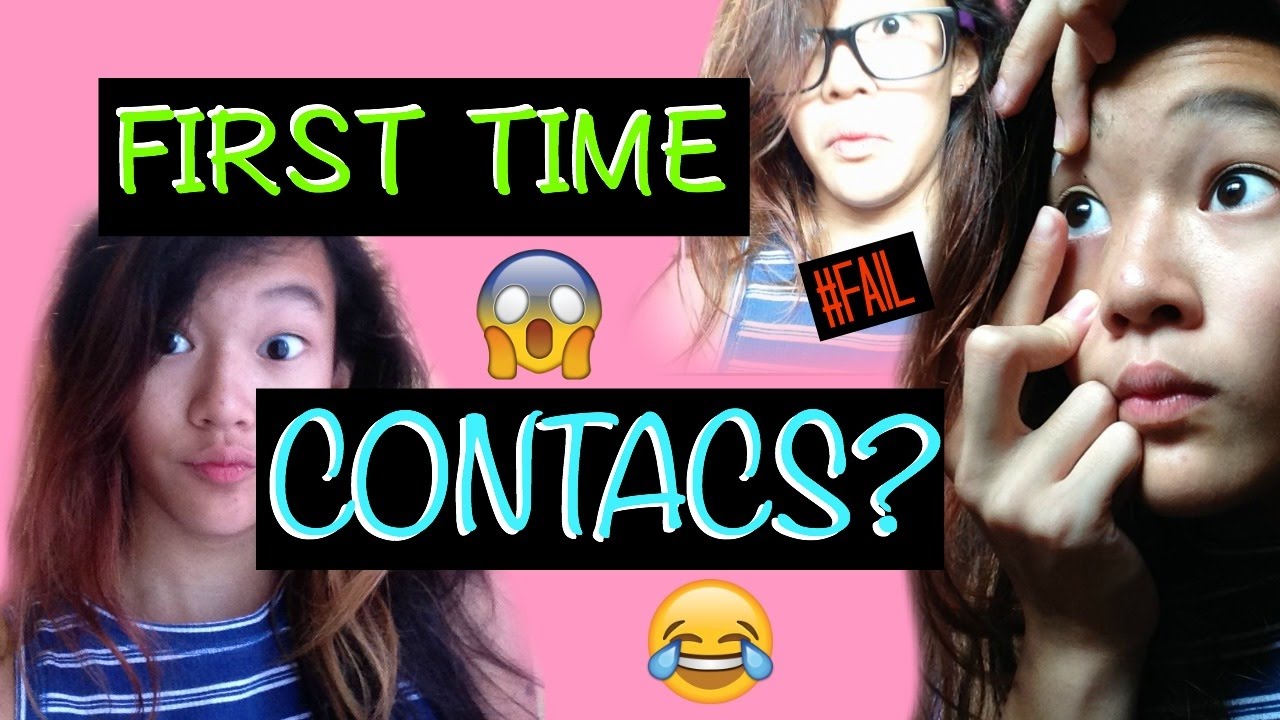 CONTACTS FOR THE FIRST TIME?!?!?! - YouTube