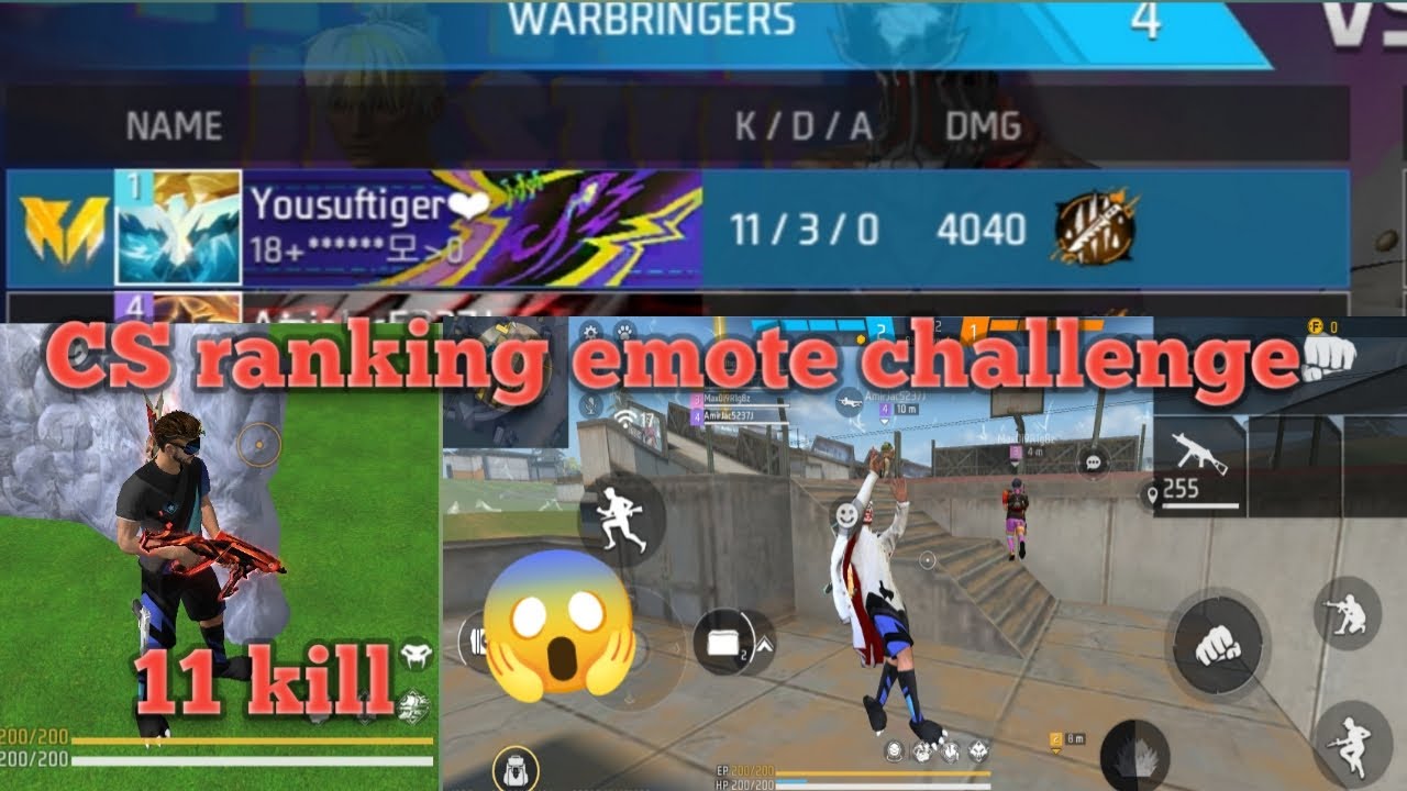 CS Emote challenge #freefire #gaming - YouTube