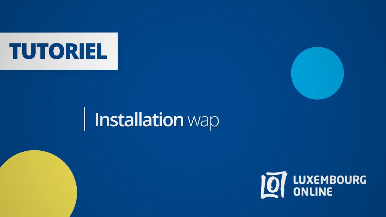 Tutoriel - Installation WAP - YouTube