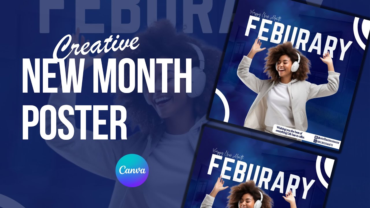 How to Design a Professional New Month Flyer in Canva Easy Tutorial ...