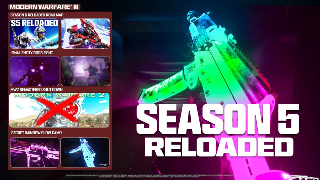 UNLOCK SECRET Rainbow Glow Camo, Season 5 Reloaded Trailer, MW2 SHUT DOWN, &..! (Modern Warfare ...