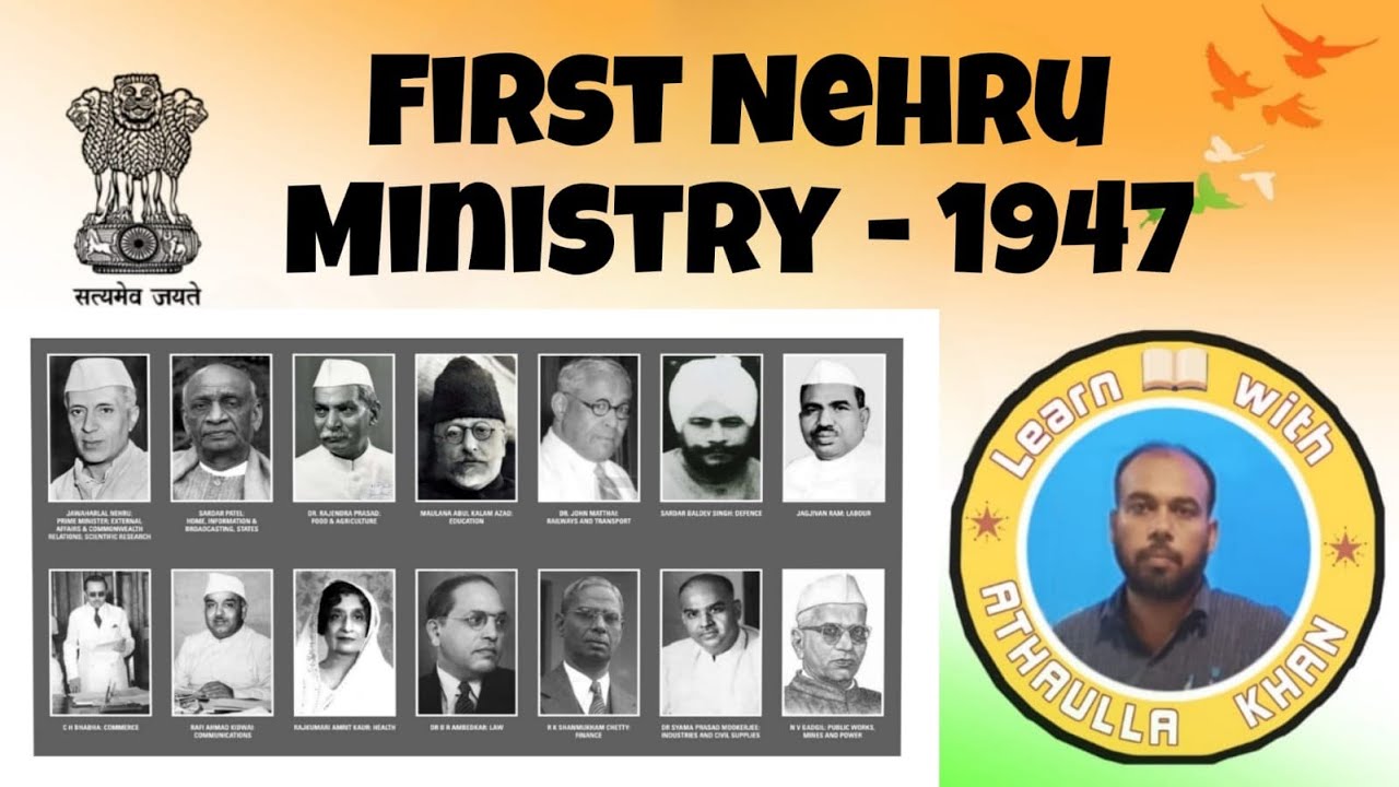 Nehru First Cabinet Ministry-1947 - YouTube