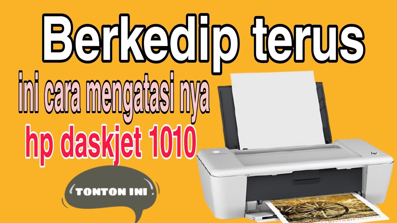 Cara mengatasi tombol power berkedip hp deskjet 1010 - YouTube