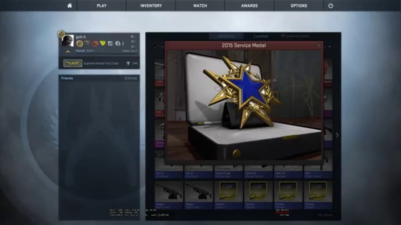 (CSGO) Global general rank. Private rank lvl 40. Inpecting 2015 Service ...