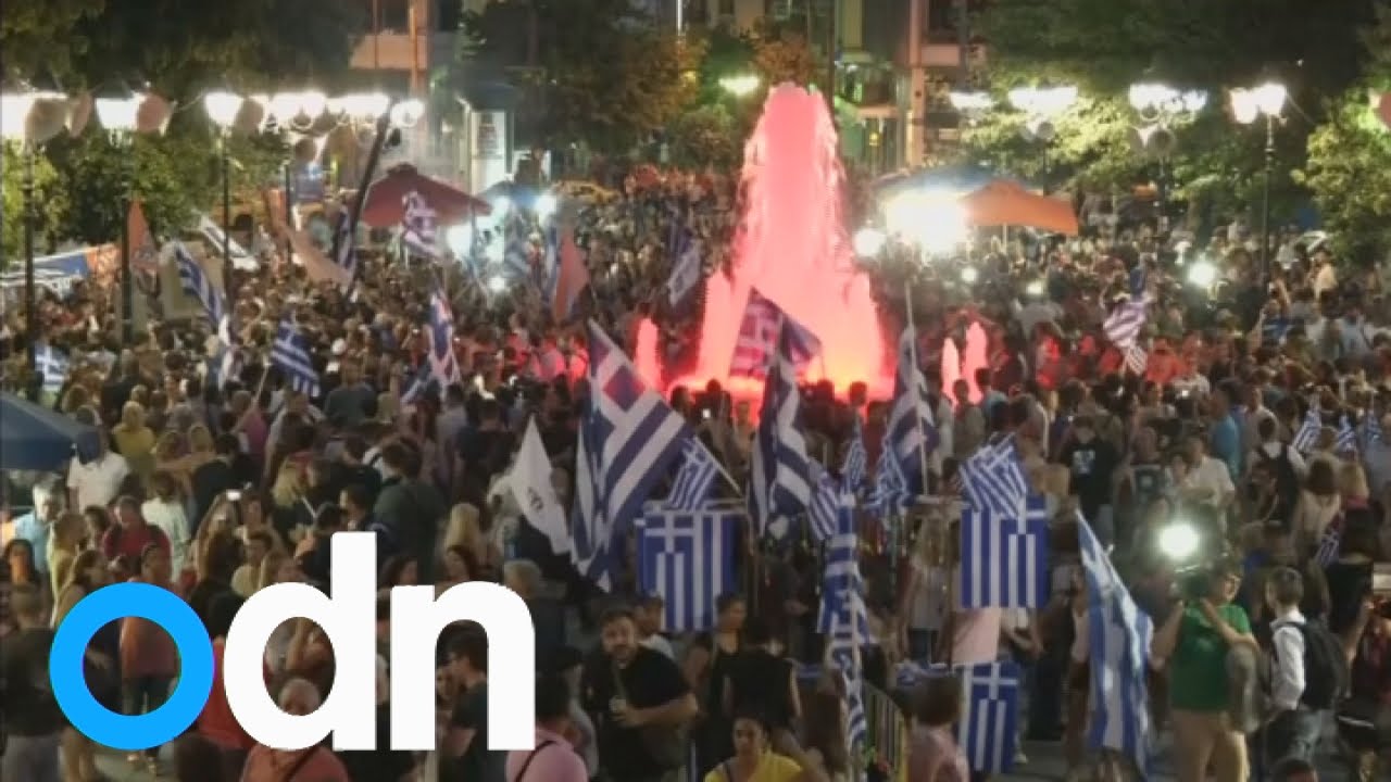 Greece No celebrations despite problems coming - YouTube