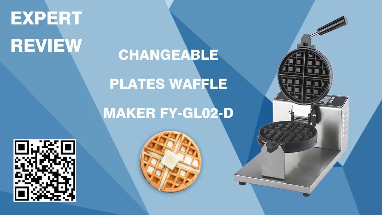 Commercial Digital Waffle Maker FY-GL02-D - YouTube
