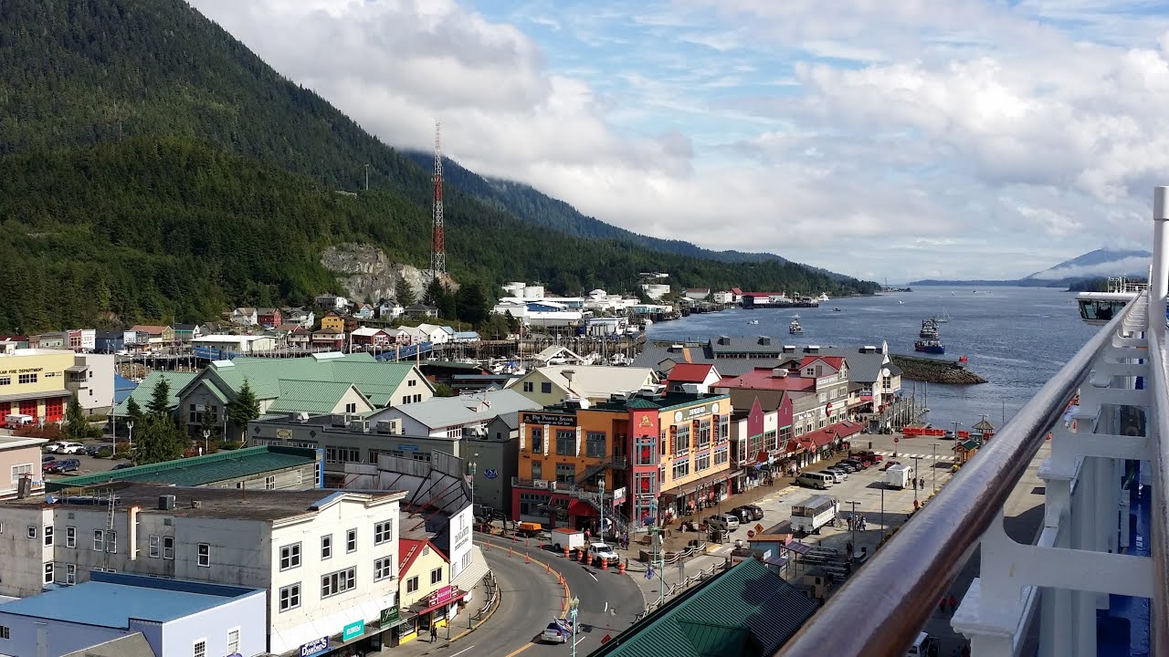 Princess Cruise to Alaska. Day-10. Ketchikan. Aerial View in 4K - YouTube