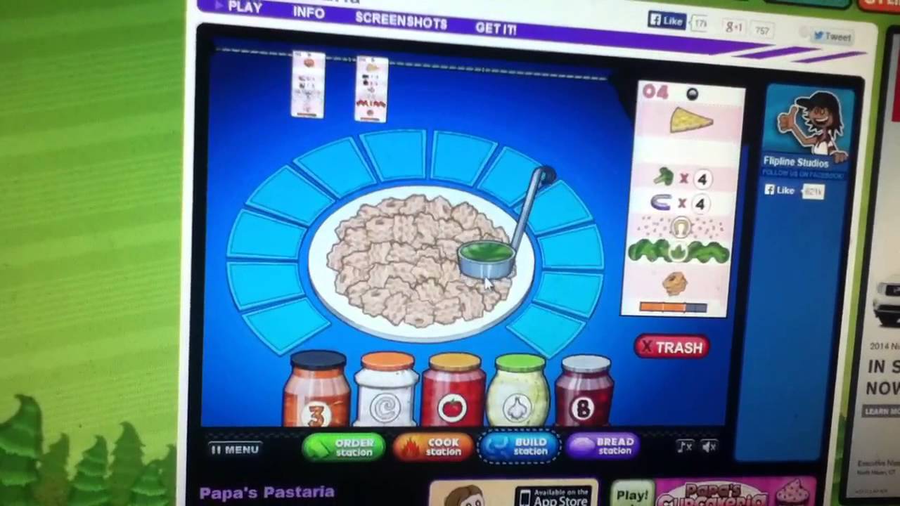 Papa's Pastaria episode 5: All St. Paddy's Day toppings unl - YouTube