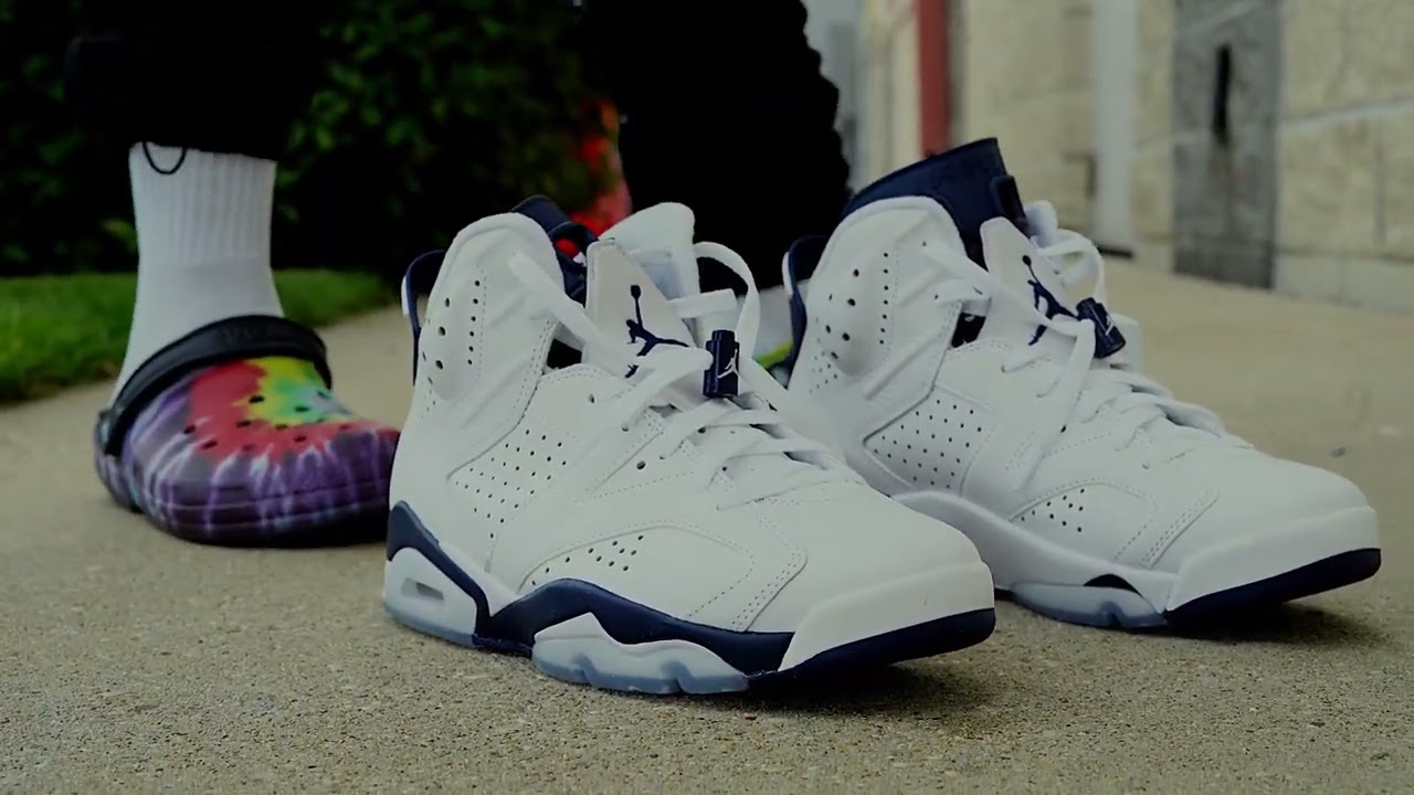 These are so CLEAN Jordan "Midnight Navy" 6s ! The Review, - YouTube