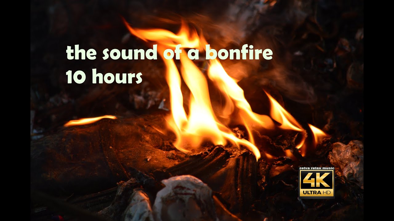 4К, 🔥PLEASANT BONFIRE, 🎵RELAXING MUSIC - YouTube