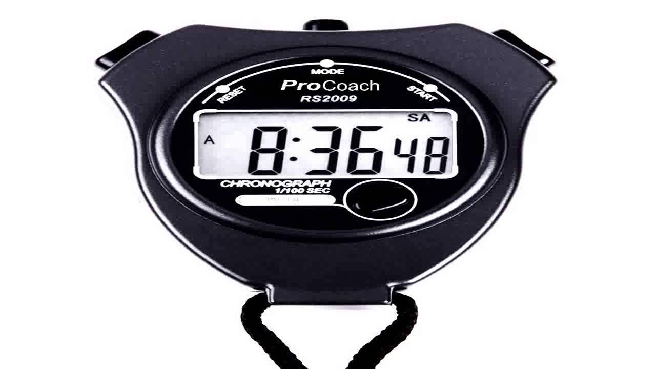 ProCoach Sports Stopwatch Timer RS 008 Large Display Water Resistant ...