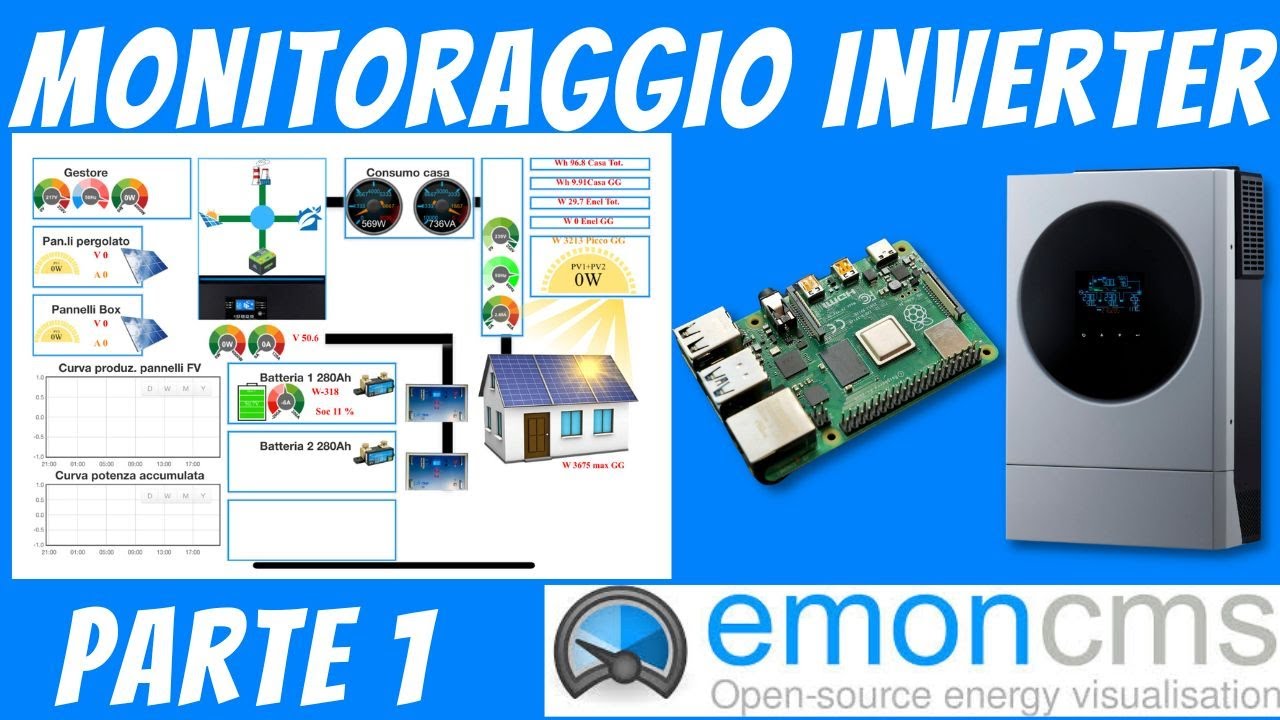 #1 l'inverter Voltronic realizzare software monitoraggio - YouTube