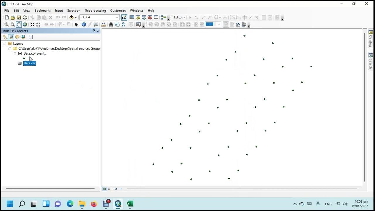 How to convert excel to shapefile in ArcGIS - YouTube