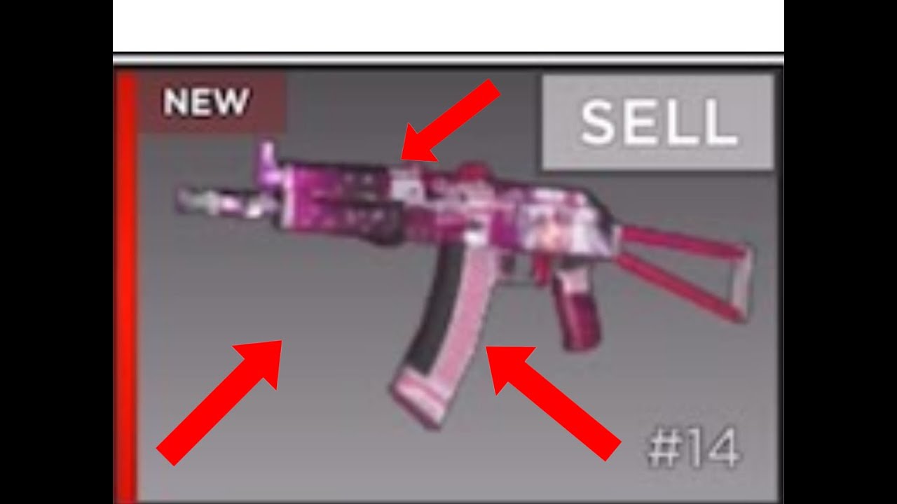 Cherish AKS-74U Valentine Skin | Roblox Criminality Valentines Crate ...
