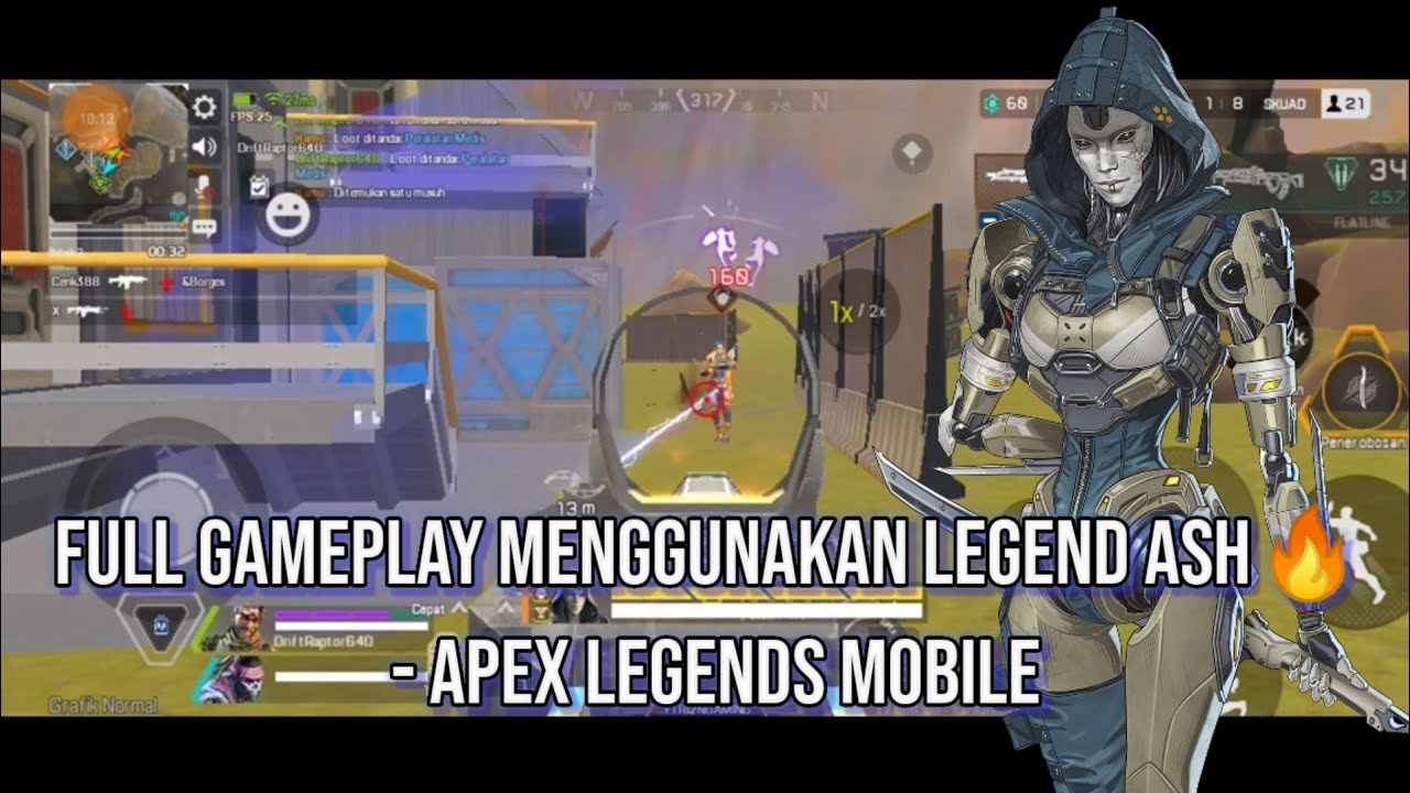 FULL GAMEPLAY MENGGUNAKAN LEGEND ASH🔥 - APEX LEGENDS MOBILE - YouTube