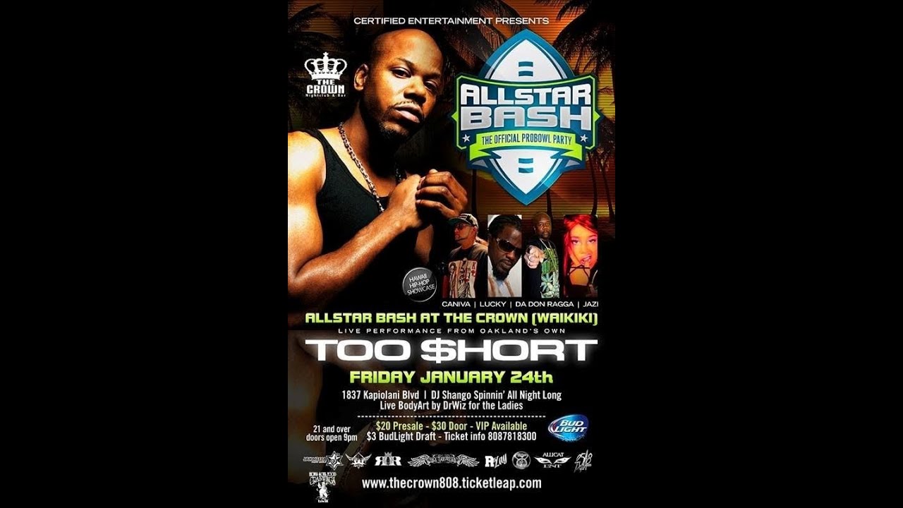Certified Entertainment's All Star Bash Featuring Oakland's Own TOO ...