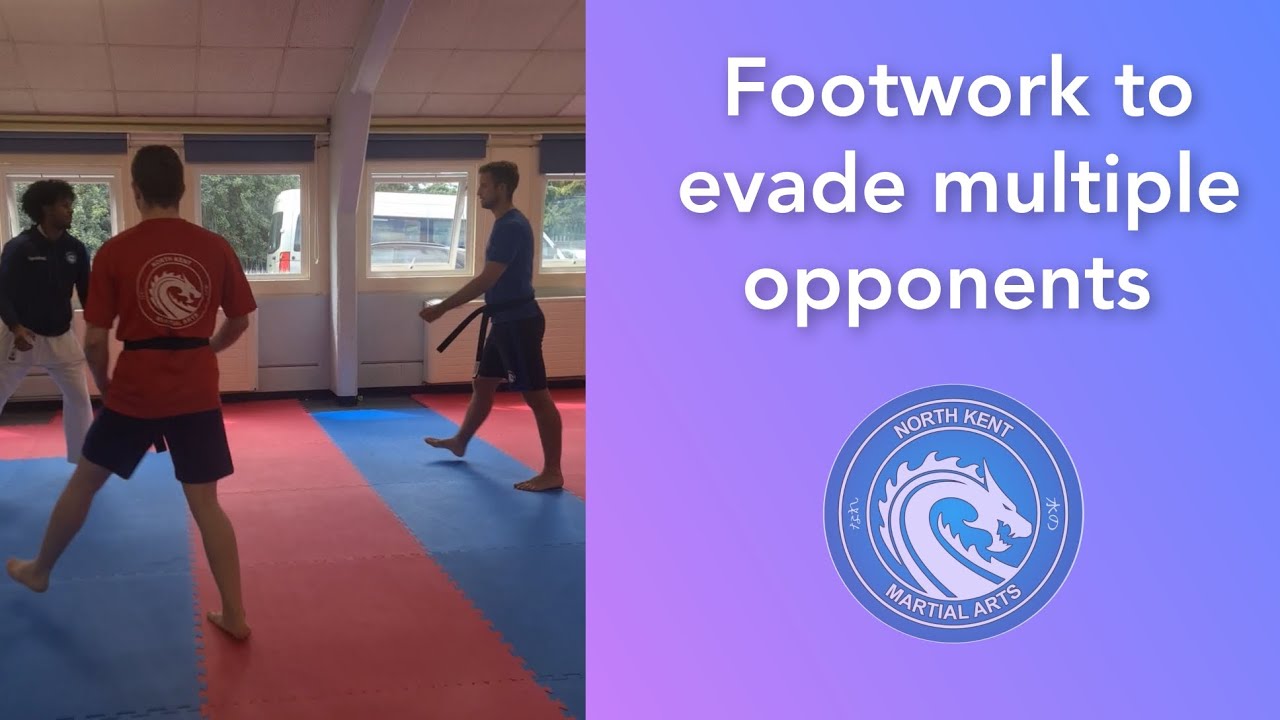 Evasive footwork training, against multiple opponents - YouTube