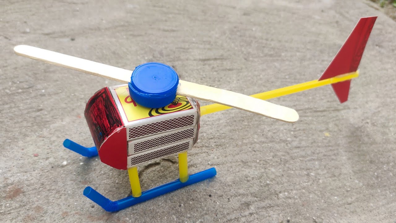 Make a helicopter Home made / DIY helicopter at home / How to make ...