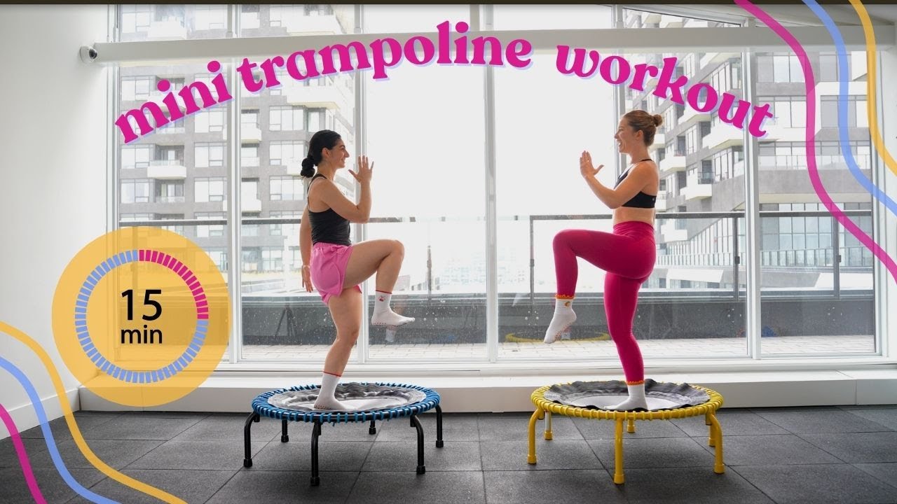 Beginner Friendly Cardio Workout┃15 Minute Rebounder Mini Trampoline ...