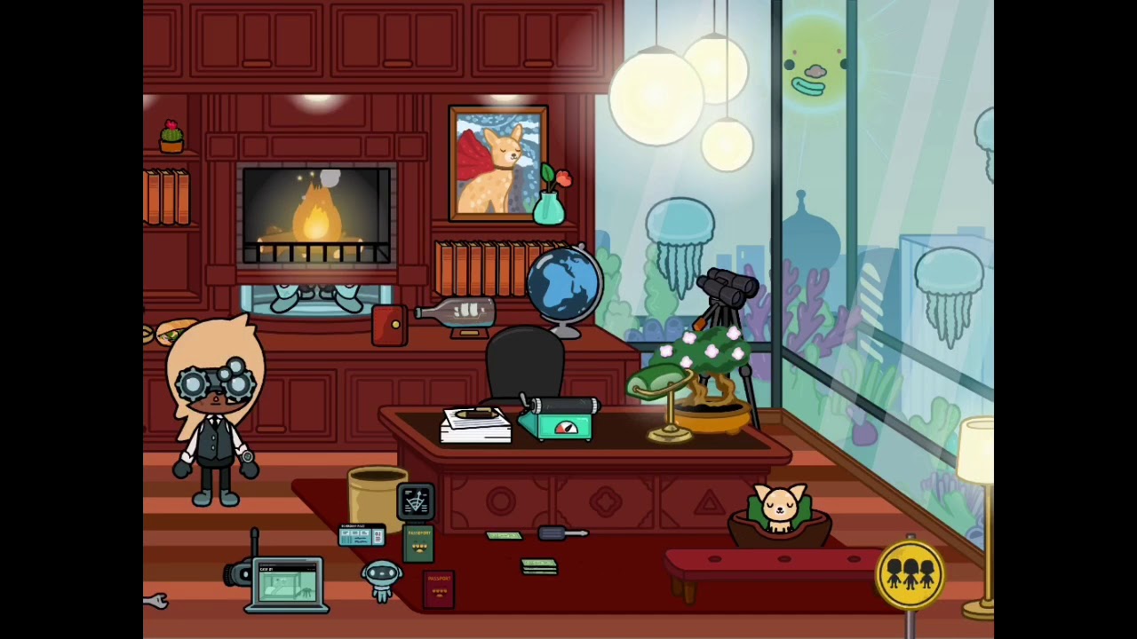 How to open the desk in Toca Life Office - YouTube