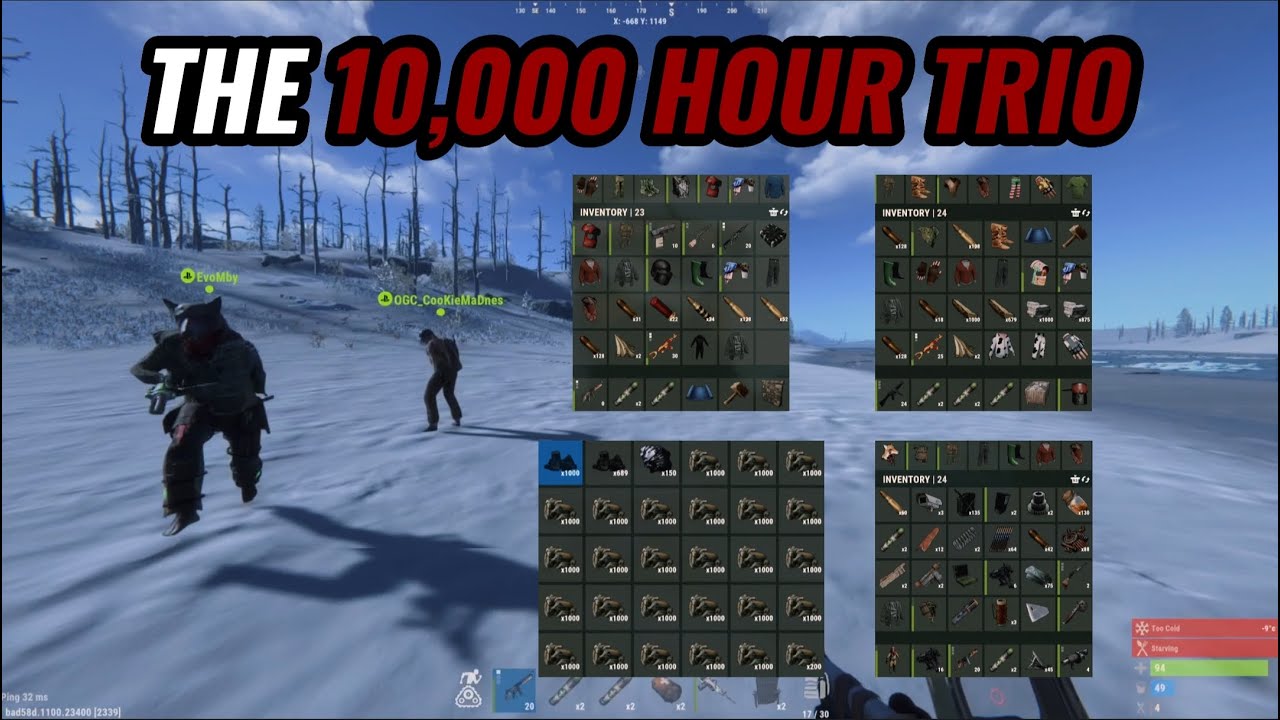 HOW A 10,000 HOUR TRIO GETS RAIDED 3 TIMES ON FORCE WIPE! - Rust Short ...