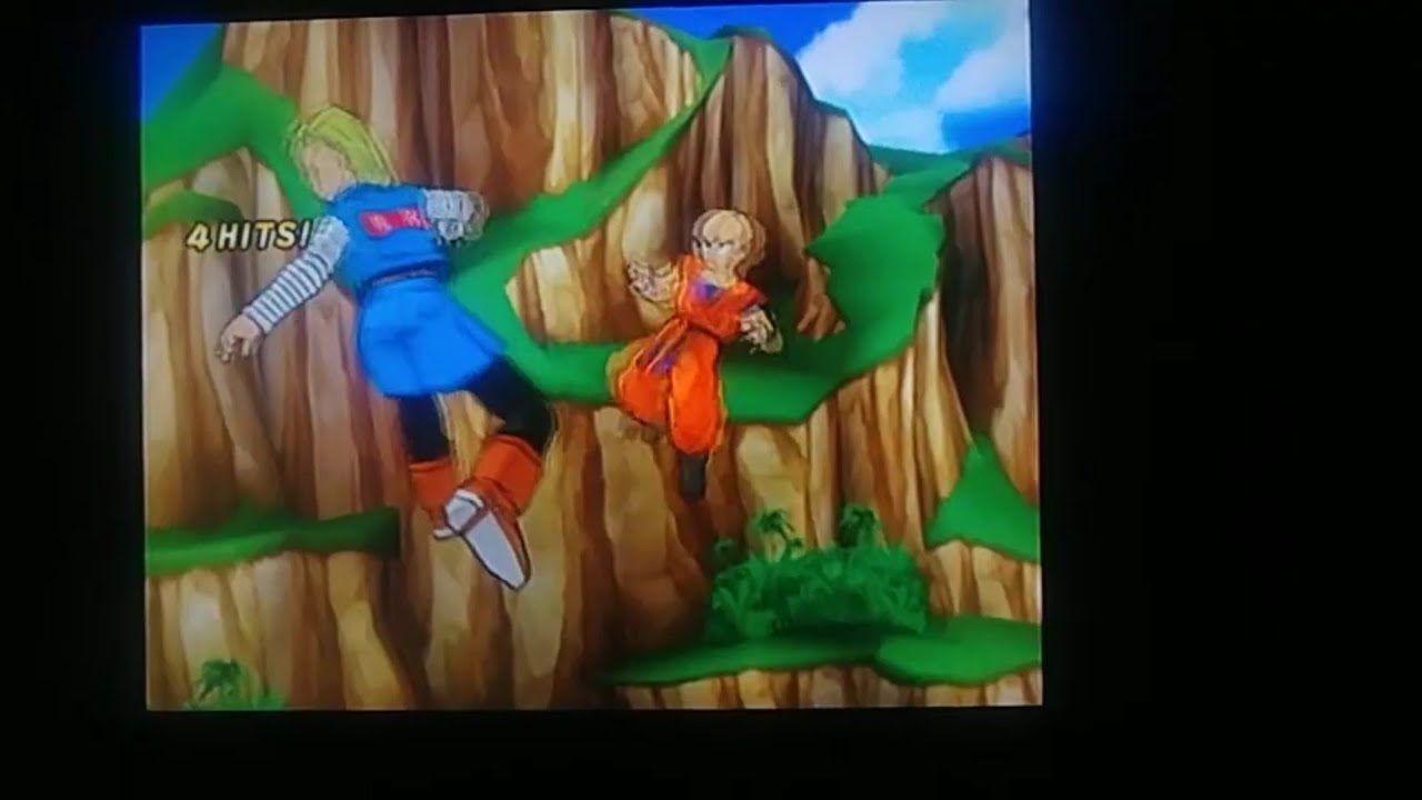 Dragonball Z Budokai 2 Krillin Zanku Fist on Android 18 Ryona - YouTube
