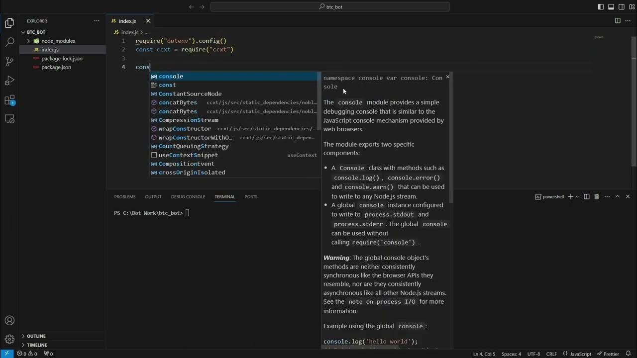 ccxt using JS - YouTube