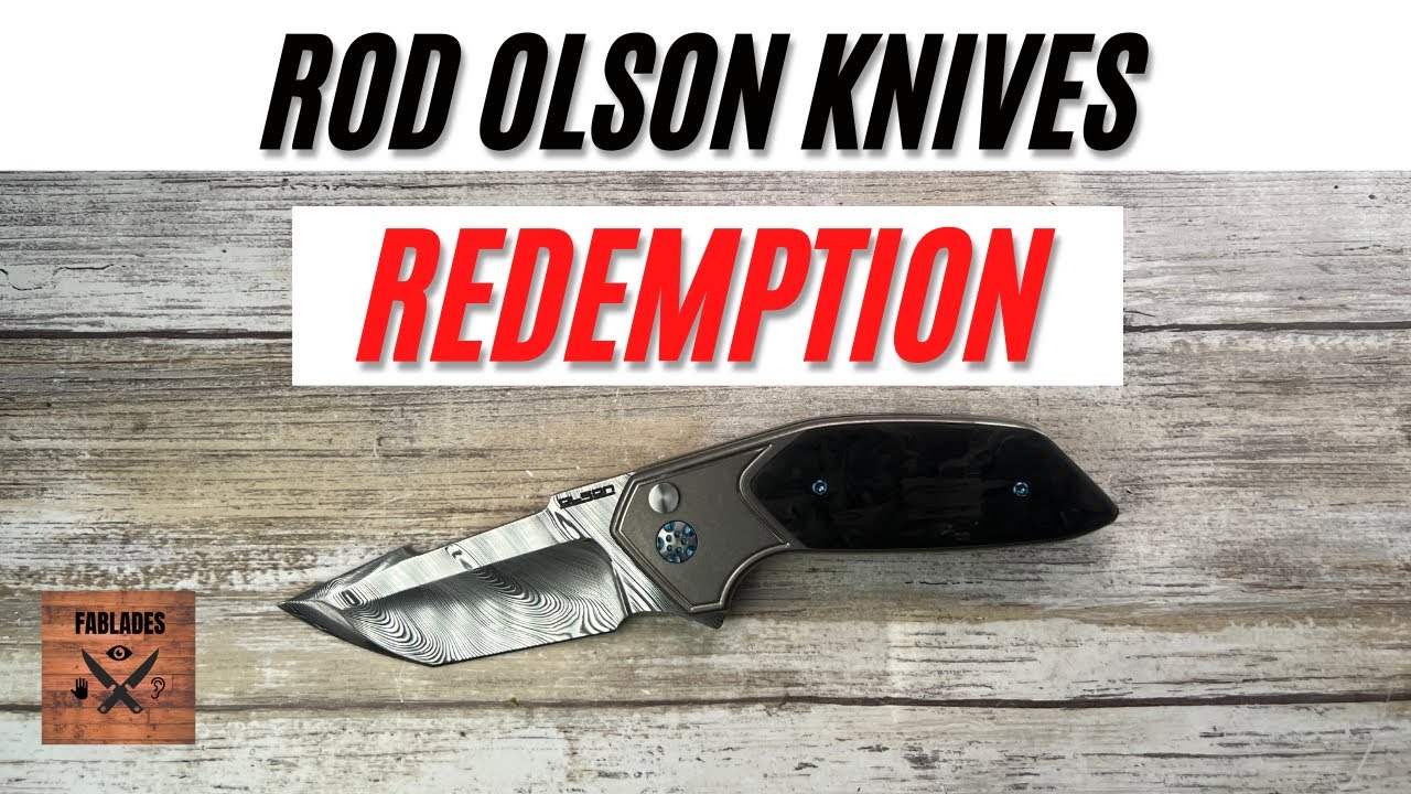 Rod Olson Redemption Custom Pocketknife. Fablades Full Review - YouTube