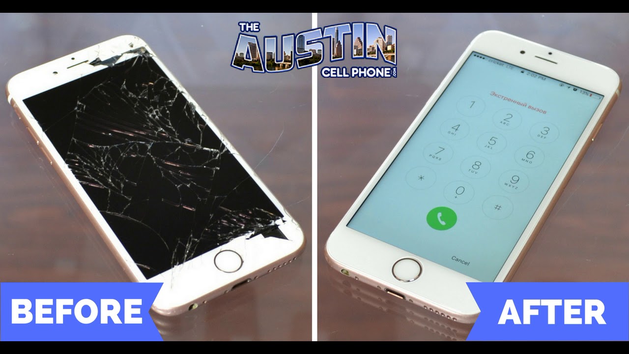 iPhone Cracked Screen Repair - YouTube