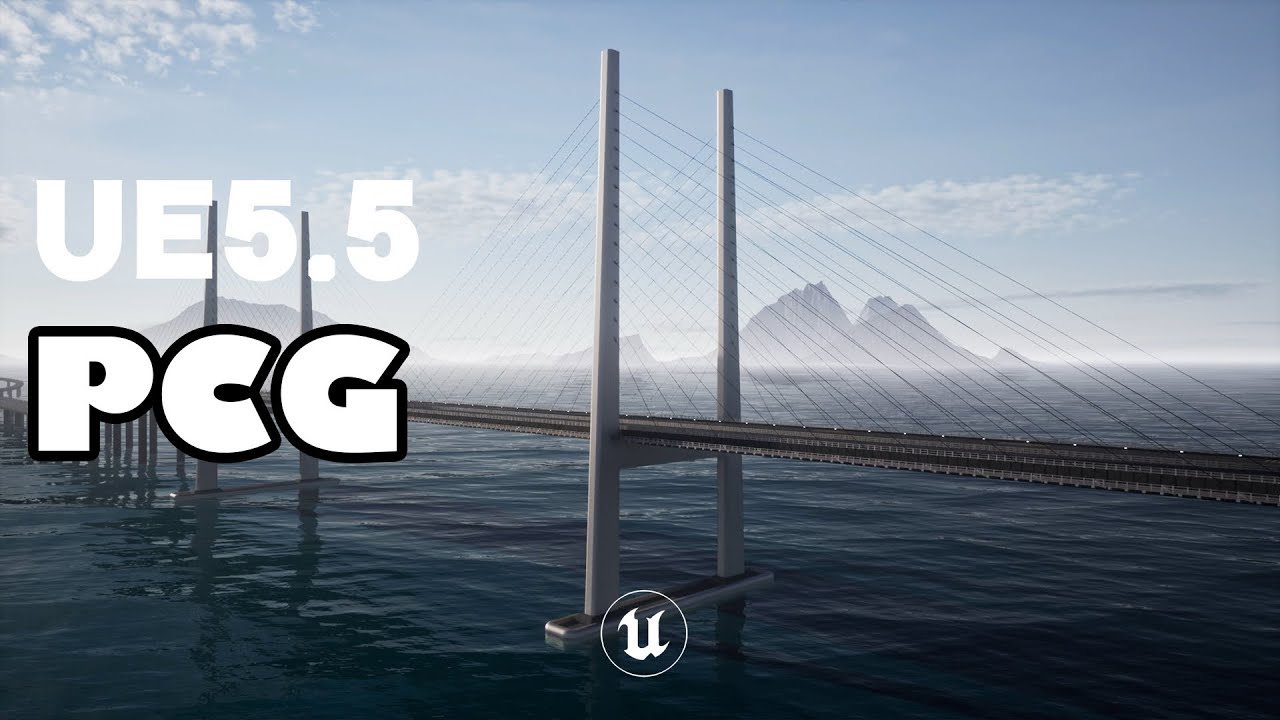 PCG road system cross-sea bridge demonstration - YouTube