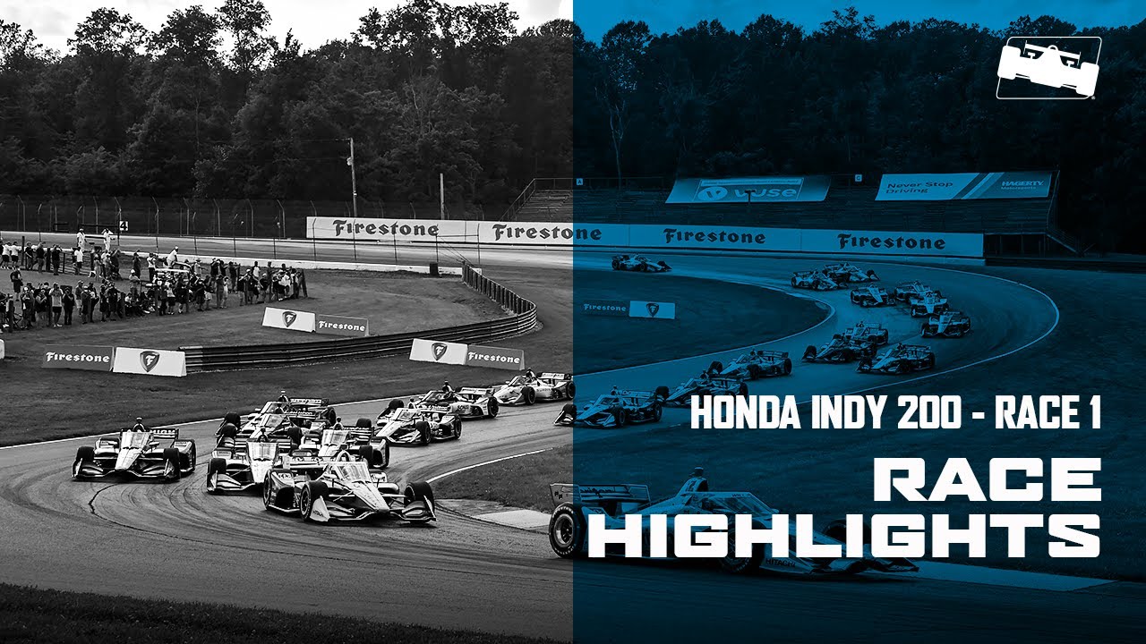 2020 Honda Indy 200 at Mid-Ohio Race 1 Highlights - YouTube