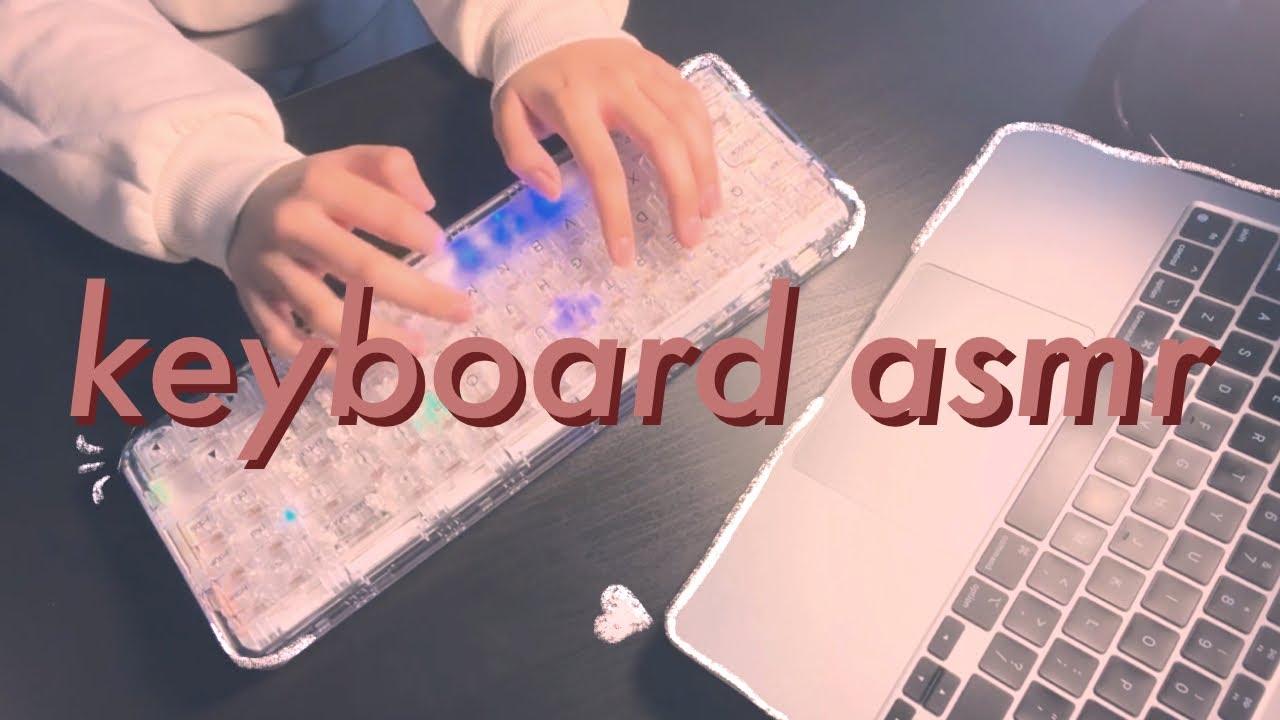 type with me 📑 cozy keyboard typing for studying and sleep - YouTube