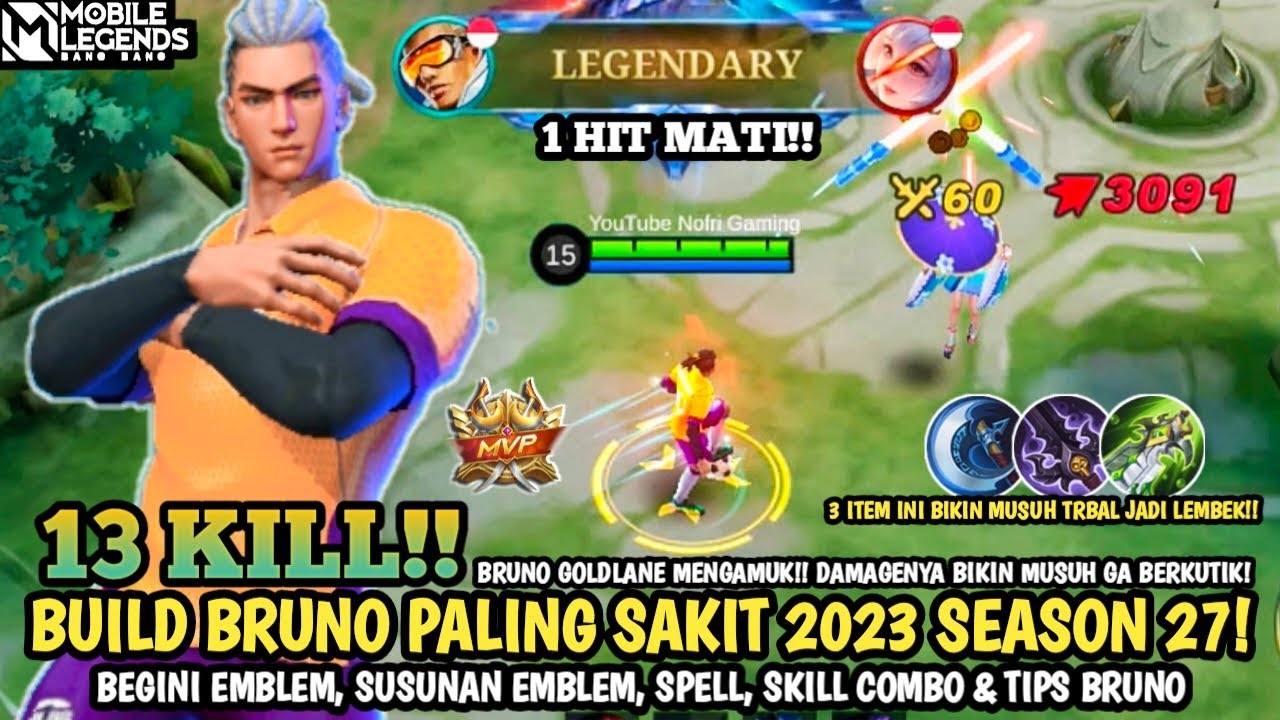 TERBARU! BUILD BRUNO PALING SAKIT 2023 SEASON 27 - ITEM BRUNO TERSAKIT ...