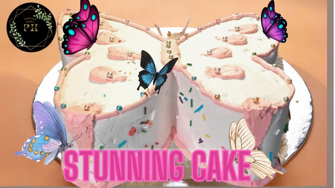Create Your Own STUNNING Butterfly Shape Cake! - YouTube