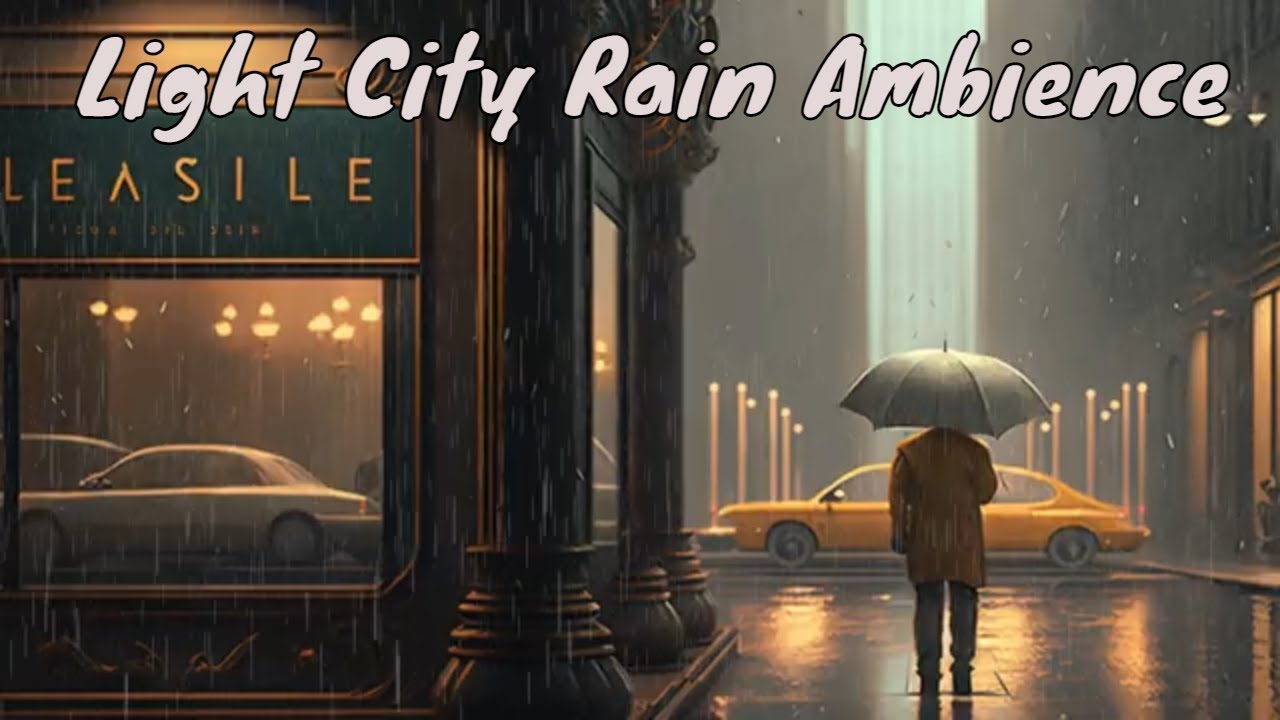 Light City Rain Sounds ~ Comic Noir Rain Ambience-ASMR For Study-Rest ...