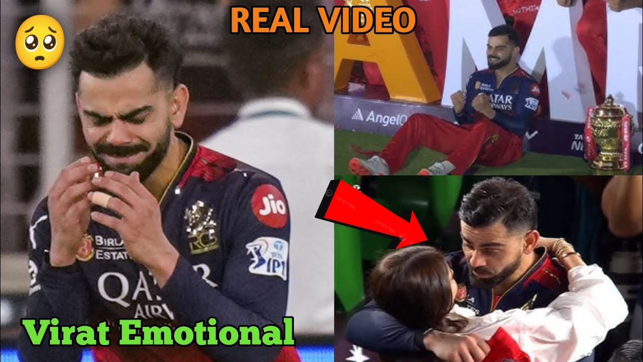 Virat Kohli crying and fell on the ground after RCB win the IPL 2025 ...