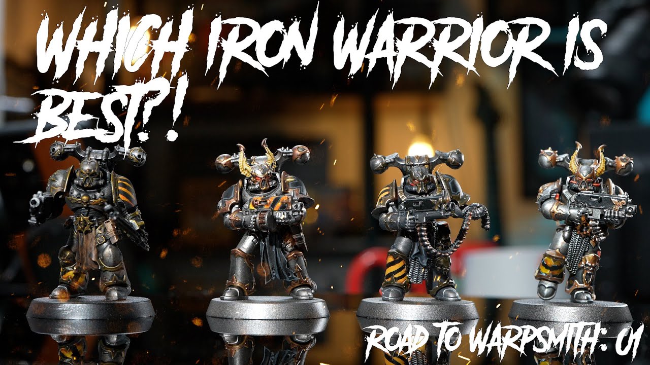 Learning to Paint IRON WARRIORS - Road to Warpsmith part 1 - Pile of ...