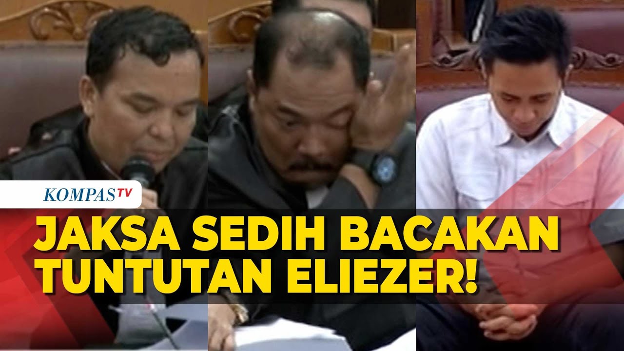 Tak Biasa! Suara Bergetar Hingga Tepuk Punggung: Jaksa Sedih Bacakan Tuntutan ke Eliezer! - YouTube