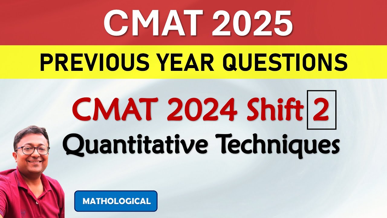 CMAT 2025 Prep Booster || CMAT 2024 Quant Solutions Shift 2 || CMAT ...