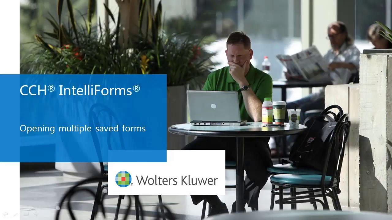 CCH® IntelliForms® - Opening Multiple Saved Forms - YouTube