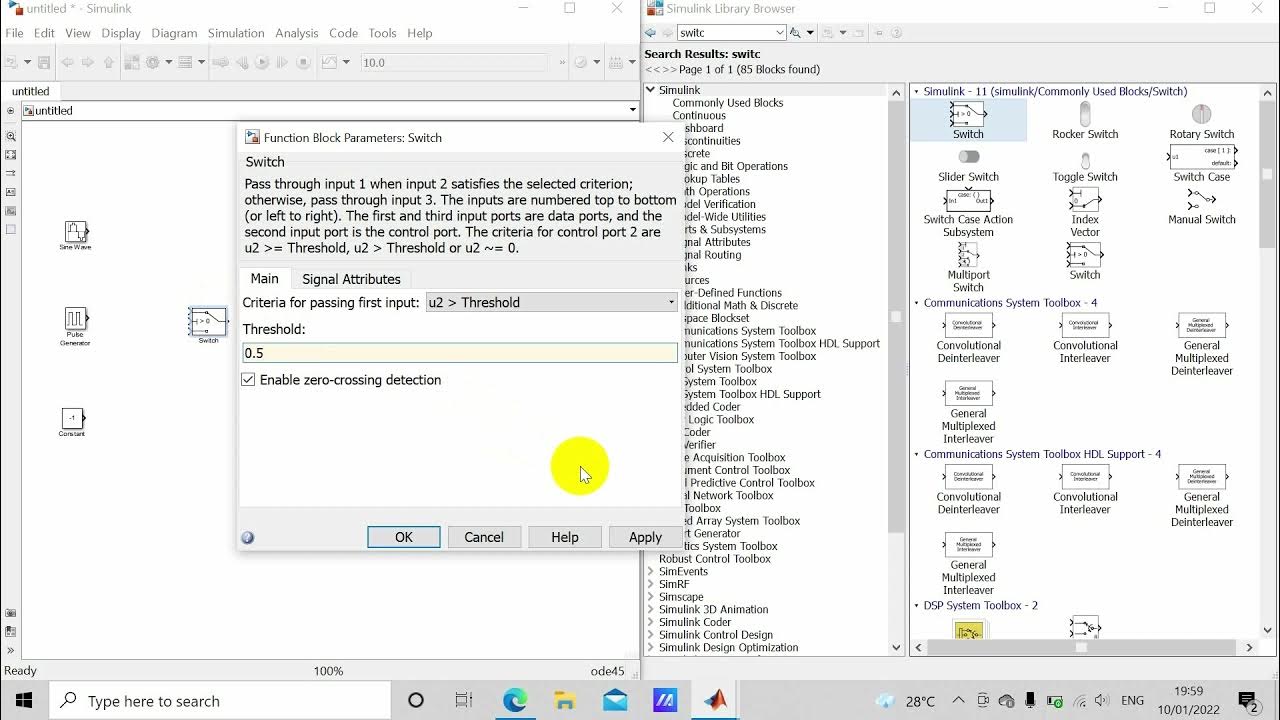 Modulasi Digital Phase Shift Keying PSK Modulation Using MATLAB Simulink - YouTube
