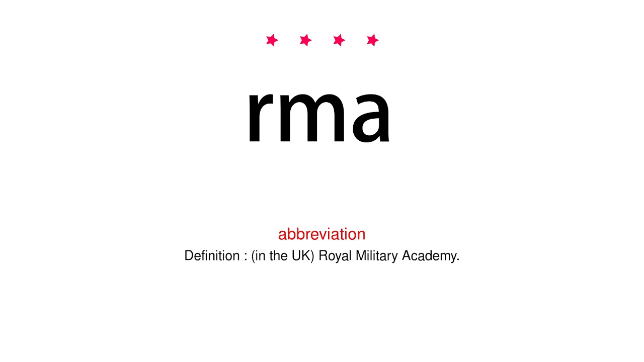 How to pronounce rma - Vocab Today - YouTube