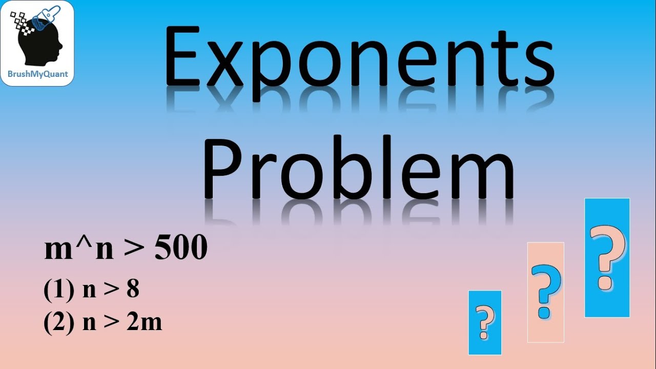 Exponents Problem | Data Sufficiency Problem | BrushMyQuant #exponents - YouTube