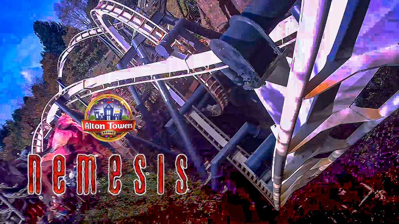 2017 Nemesis Roller Coaster On Ride Front Row HD POV Alton Towers ...
