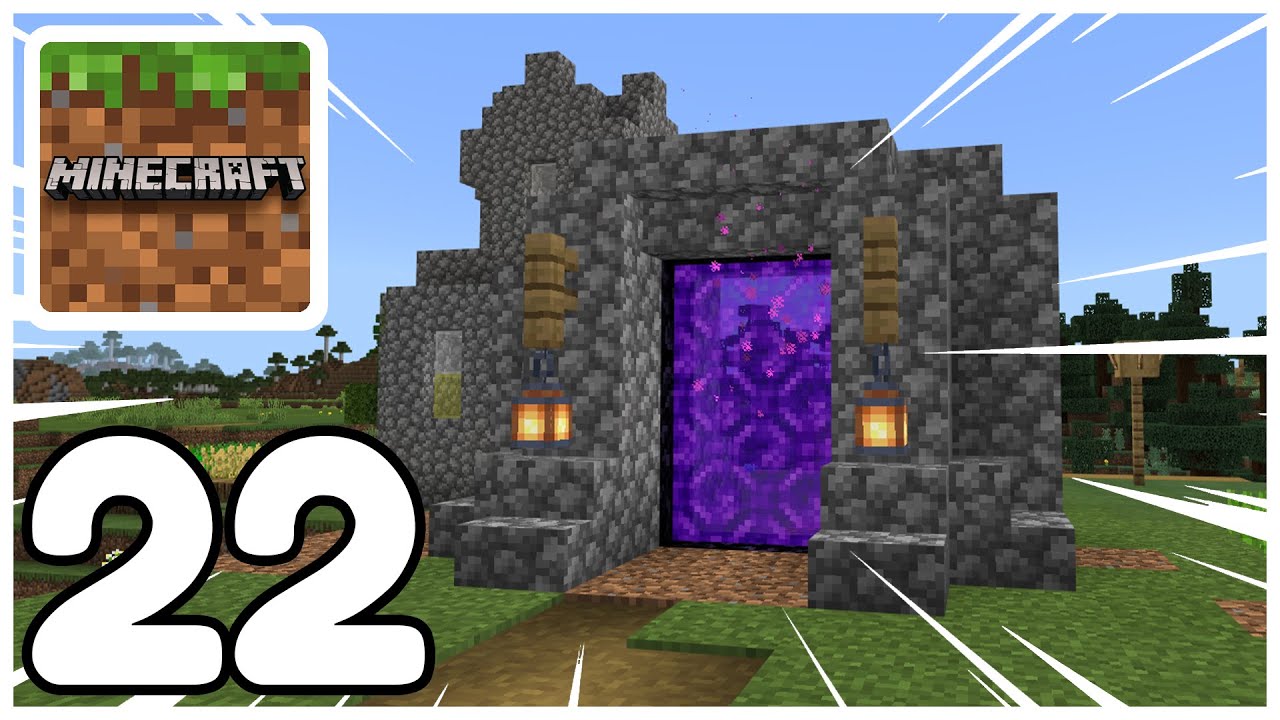 Portal to Nether - Minecraft: PE - Gameplay Walkthrough Let's Play 22 ...