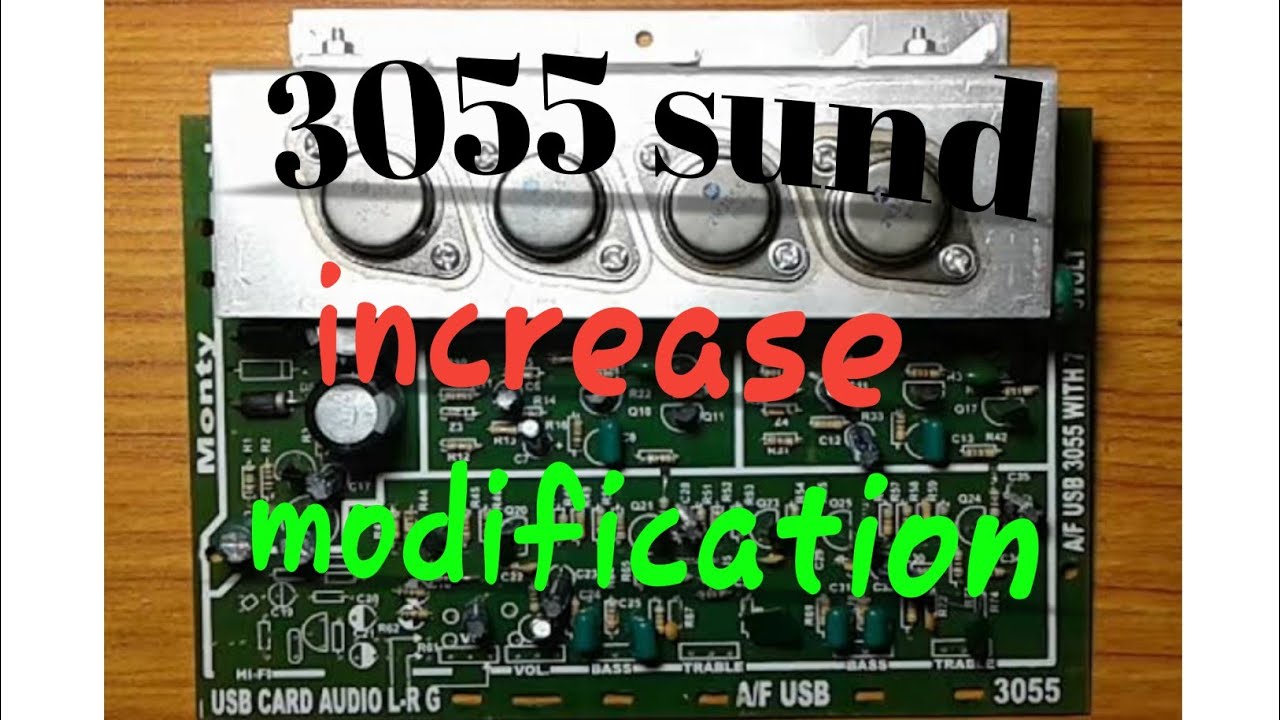 3055 board modification all detail 24 0 24 transformer used 2 amp 13007 ...