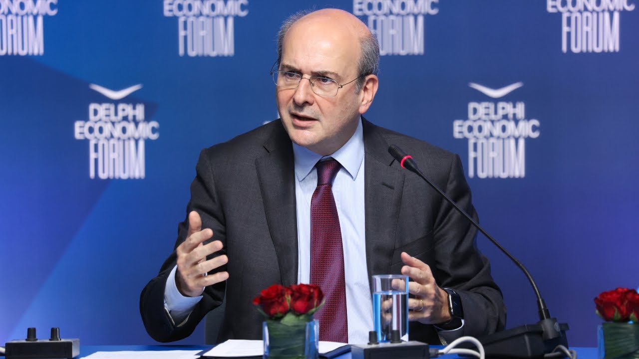 Συνέντευξη Κ. Χατζηδάκη στο Delphi Economic Forum με τον Σπ. Δημητρέλη ...