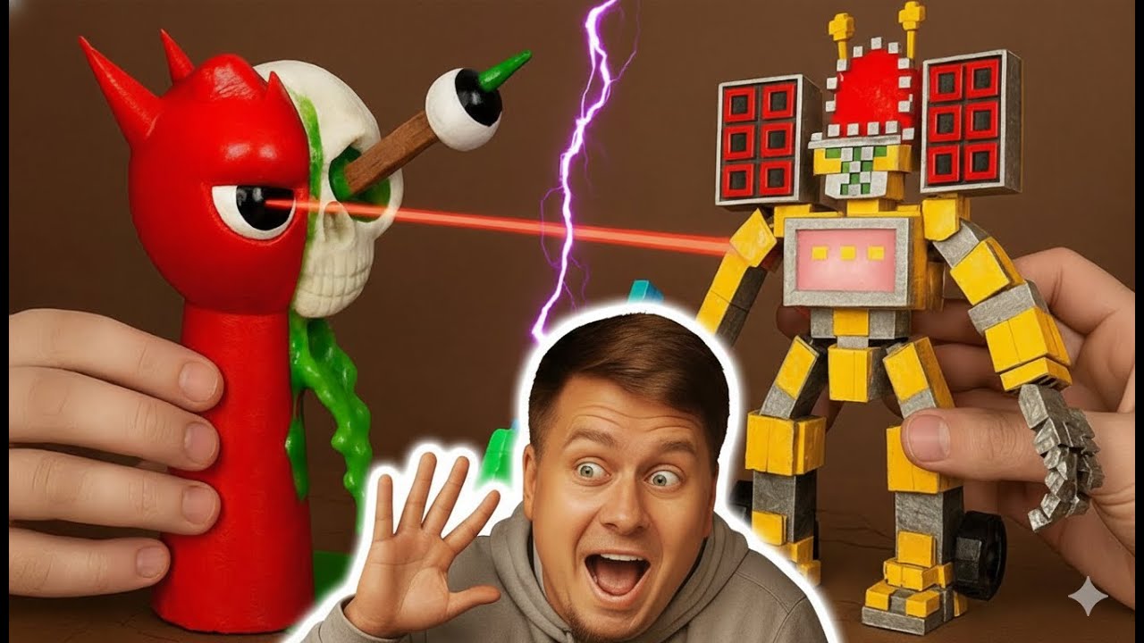 🔥 ¡BATALLA ÉPICA! Transformer de Skibidi Toilet Vs Sprunki MALVADO ...