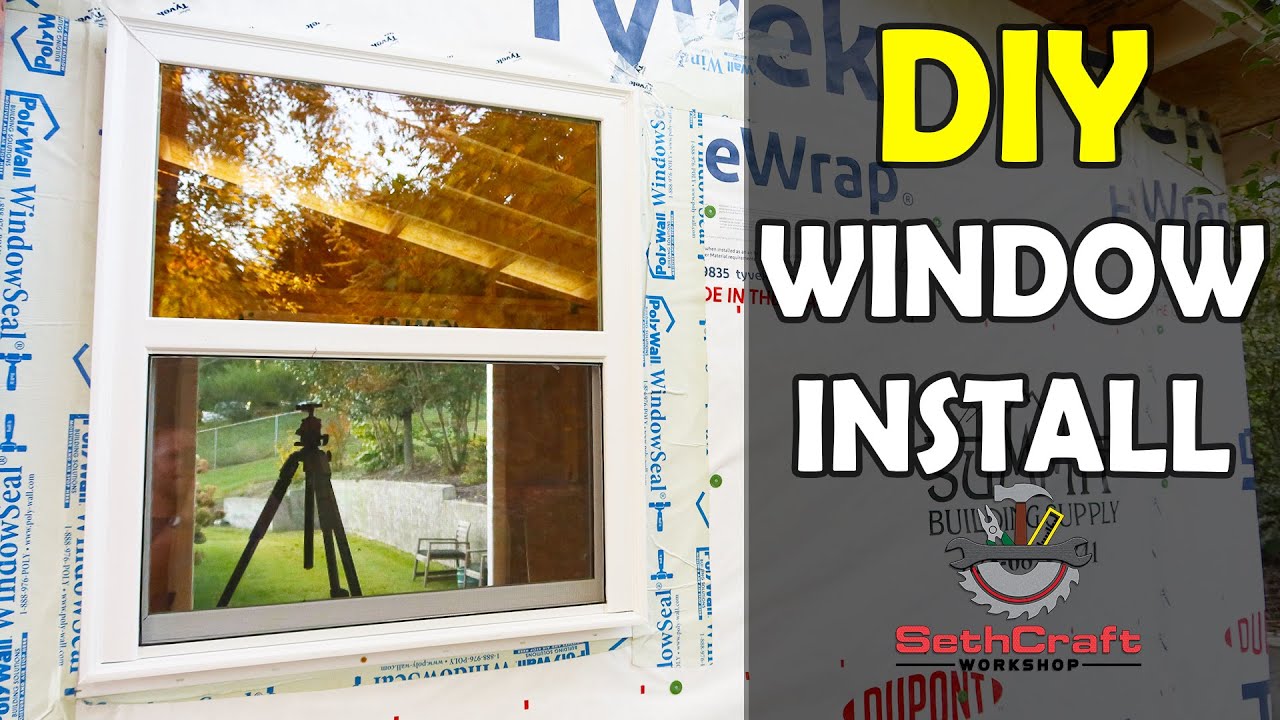 DIY Window Install into a 10x12 Shed - YouTube